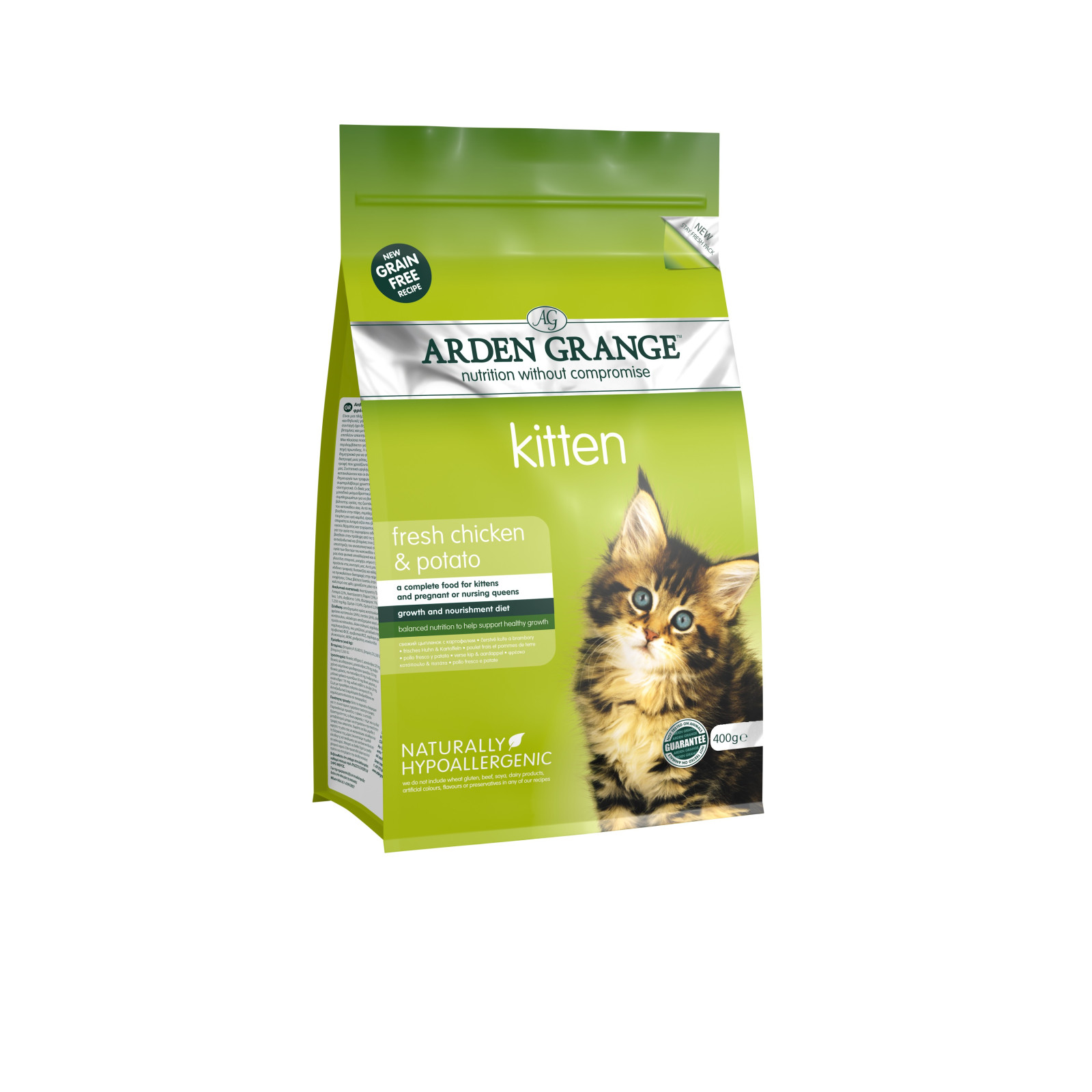 Croquettes chatons kitten Arden Grange au poulet frais